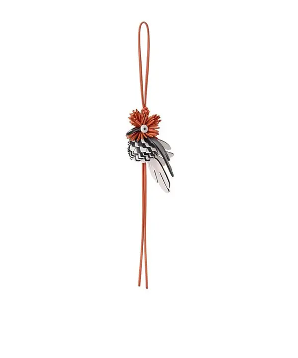 Loewe Hoopoe Bird Keyring - Orange/black