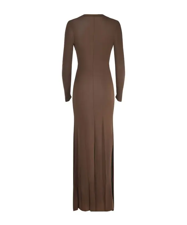 Giuseppe Di Morabito Draped Slit Maxi Dress