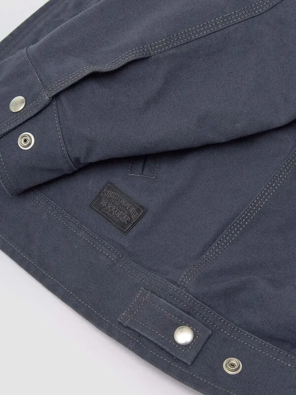 StÜssy Workgear Cotton Twill Zip Jacket - Blue