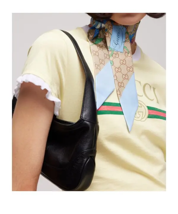 Gucci Multicolor Gg Silk Twill Jacquard Ribbon - Multi-color