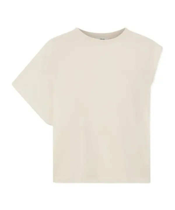 AGOLDE Corrine Asymmetrical T-shirt - Taupe
