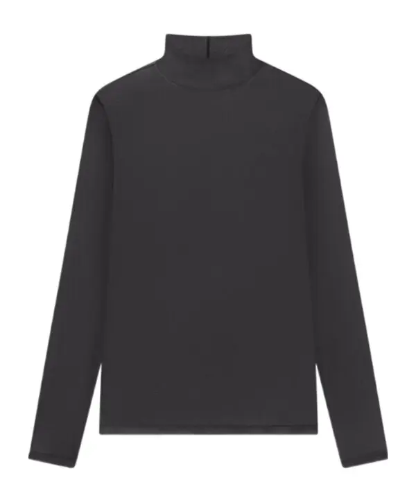 FRAME Semi-transparent High-collar Long-sleeve Cover-up