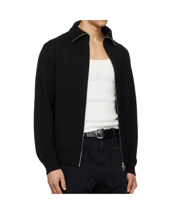 COURREGES Long-sleeved Zip-up Cardigan