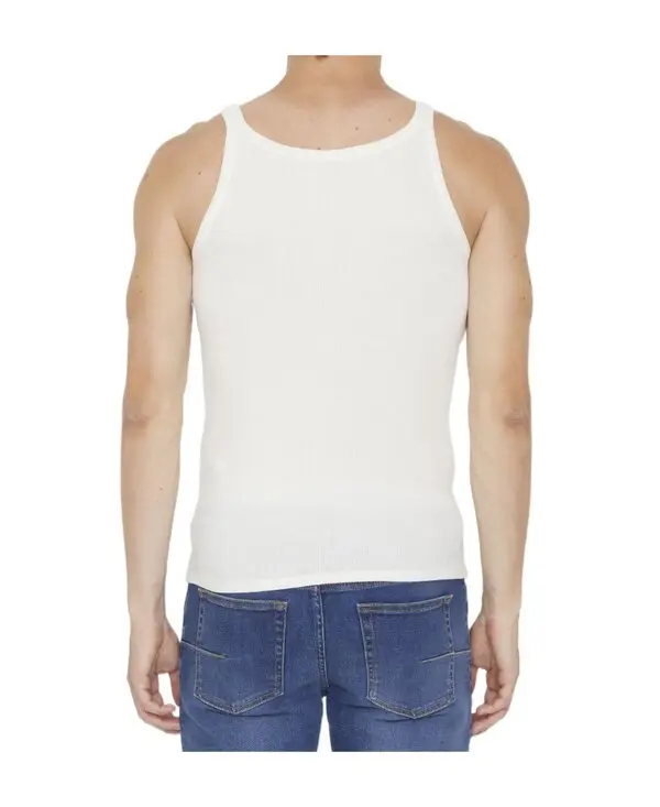 Saint Laurent Cassandre Sleeveless Tank Top - White