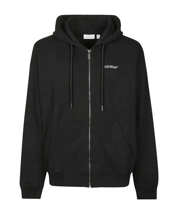 Off-White Zip Hooded Sweatshirt