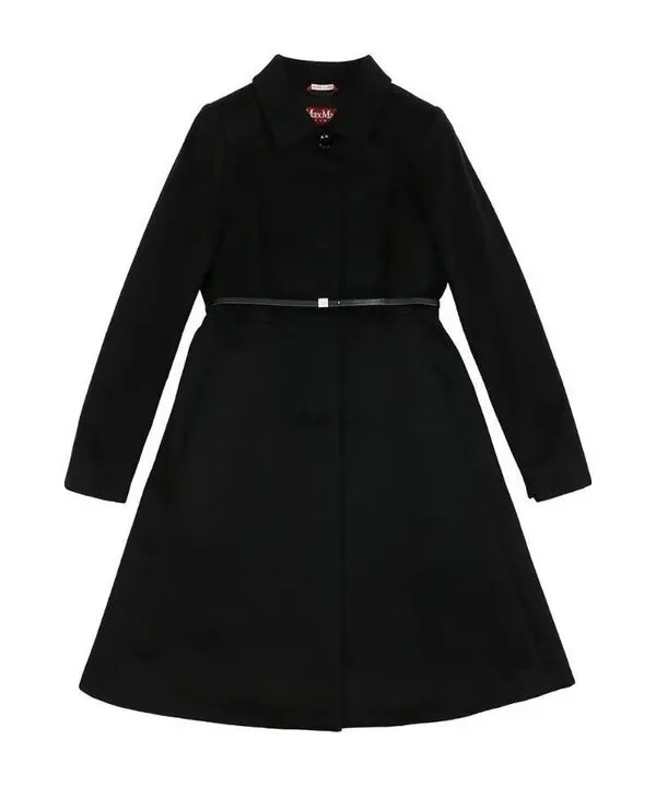 Max Mara Belted Coat - Black