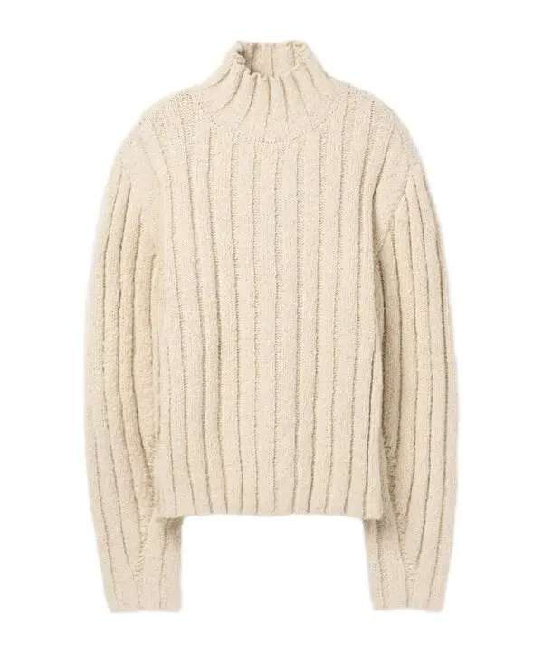 Séfr Ribbed High Neck Pullover Sweater