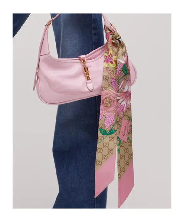 Gucci Printed Silk Ribbon