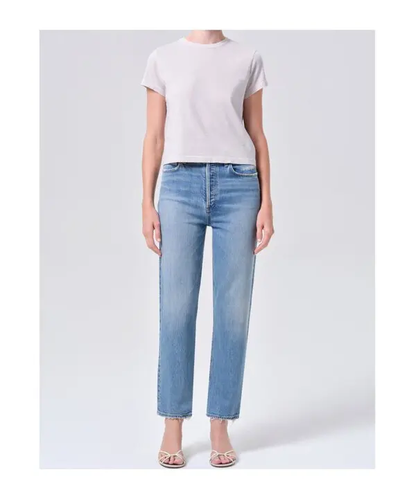 AGOLDE 90's Pinch Waist Crop Straight Leg Jeans