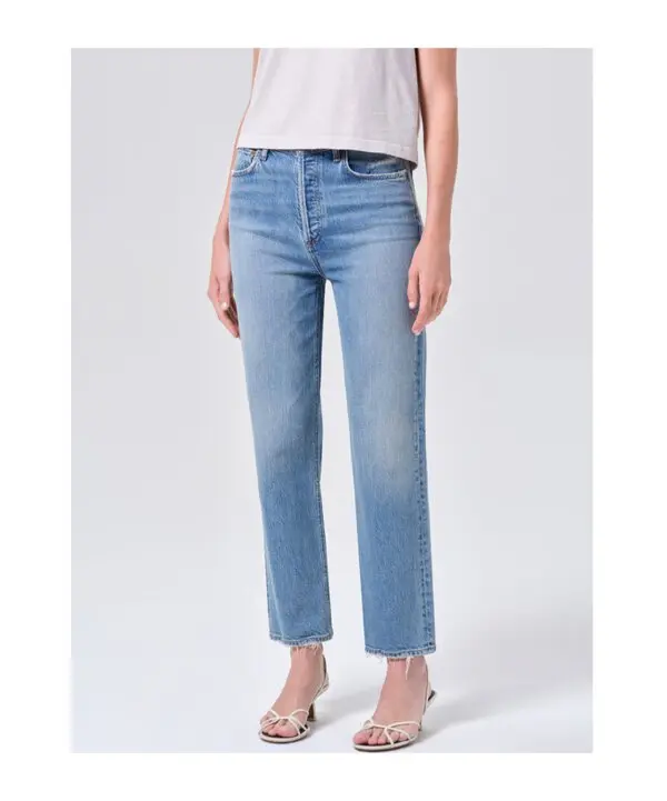AGOLDE 90's Pinch Waist Crop Straight Leg Jeans