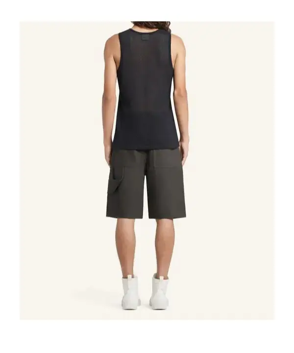 COURREGES Logo Mesh Vest - Black