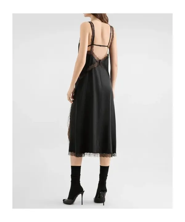Dolce & Gabbana Lace Trim Slip Dress