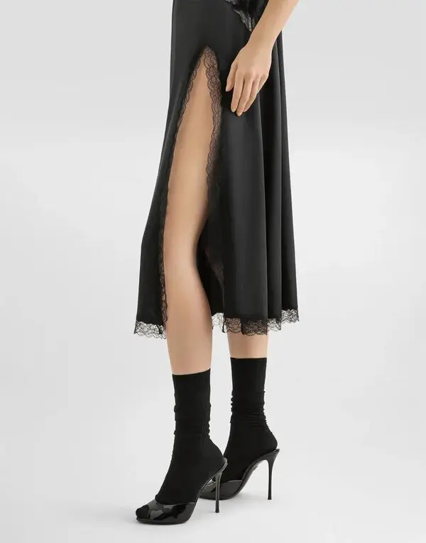 Dolce & Gabbana Lace Trim Slip Dress