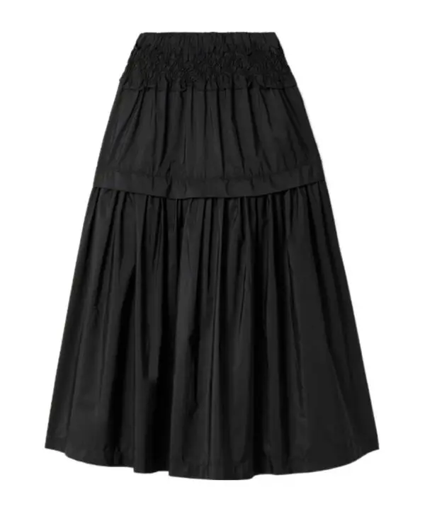 Sea Belen Pleated Taffeta Skirt