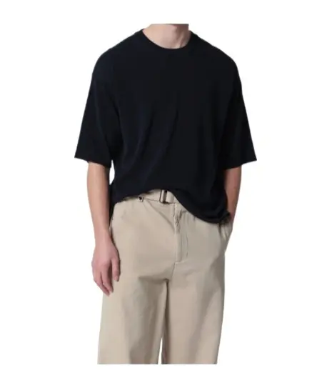 ROBERTO COLLINA Oversized Short Sleeve T-shirt - Black