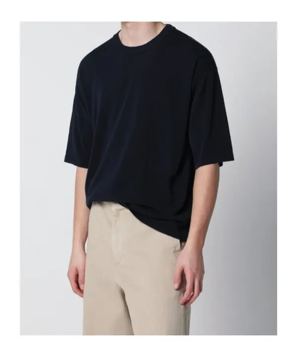 ROBERTO COLLINA Oversized Short Sleeve T-shirt - Black