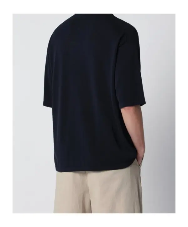 ROBERTO COLLINA Oversized Short Sleeve T-shirt - Black