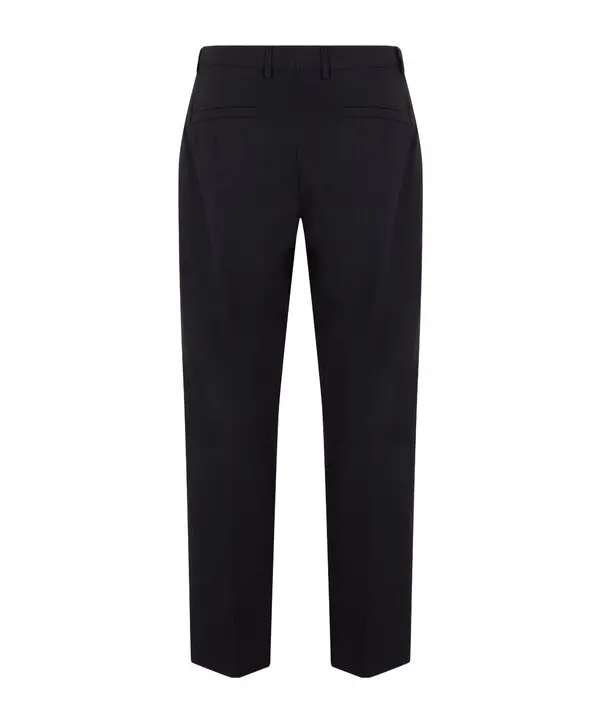 Zegna Pleated Straight-leg Pants - Black