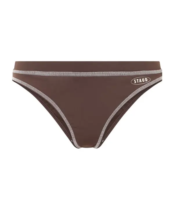 Staud Gemma Bikini Briefs - Brown