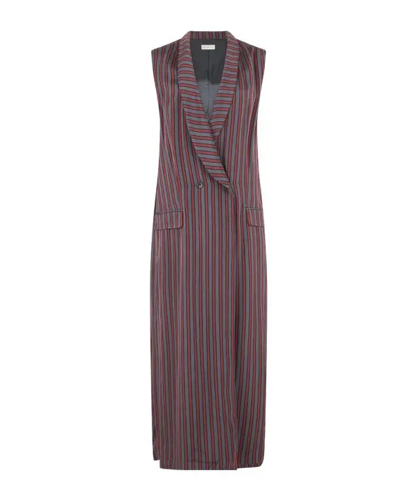Dries Van Noten Sleeveless V-neck Maxi Dress - Black