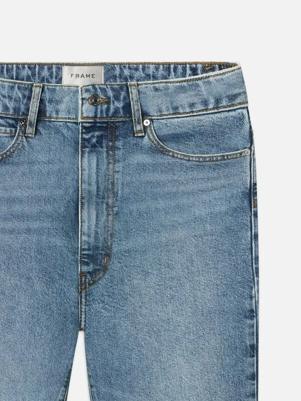 FRAME Cropped High-rise Bootcut Jeans