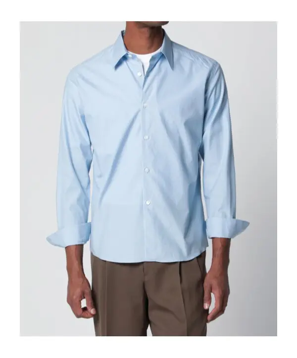 Auralee Long Sleeve Shirt - Light Blue