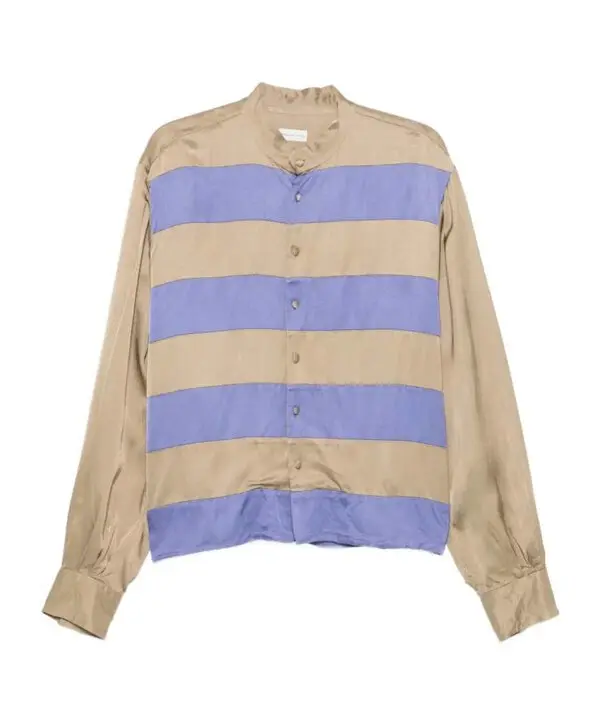 Dries Van Noten Striped Shirt - Lavender