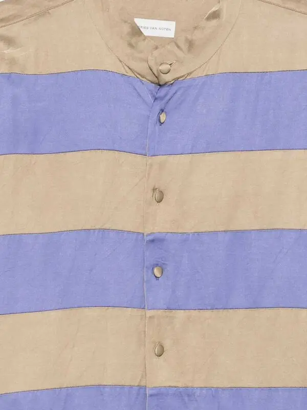 Dries Van Noten Striped Shirt - Lavender