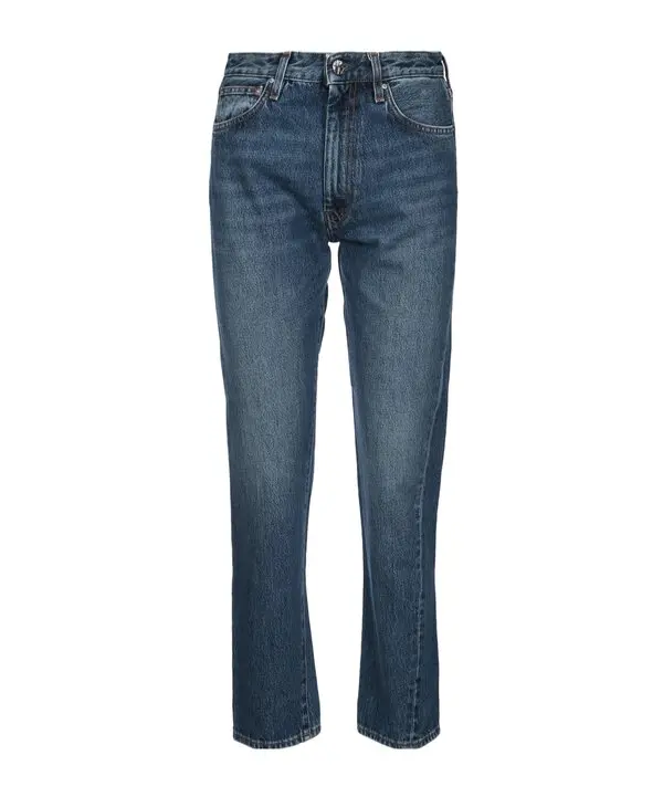TOTEME Twisted Seam Straight-leg Jeans - Washed Blue