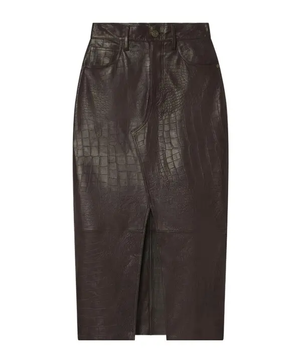 FRAME Belt Loop Skirt