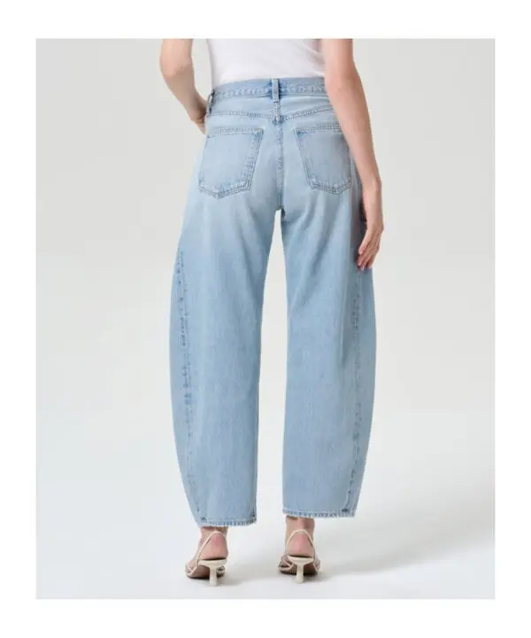 AGOLDE Luna High Rise Pieced Taper Jeans - Blue