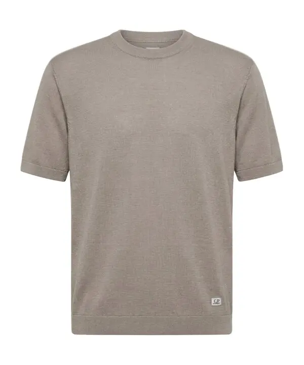 C.P. COMPANY Logo Patch Crewneck T-shirt