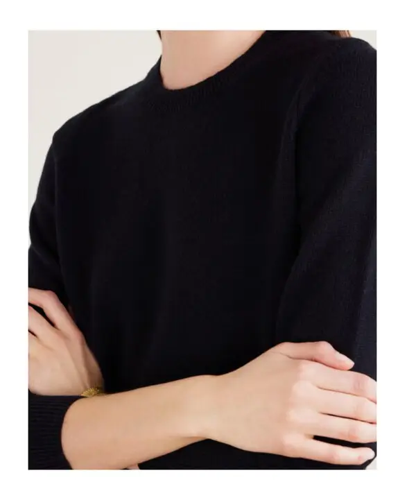 NILI LOTAN Crew Neck Sweater - Navy