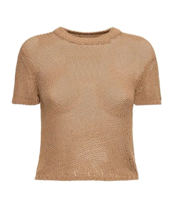 AYA MUSE Ribbed Cotton Blend Top