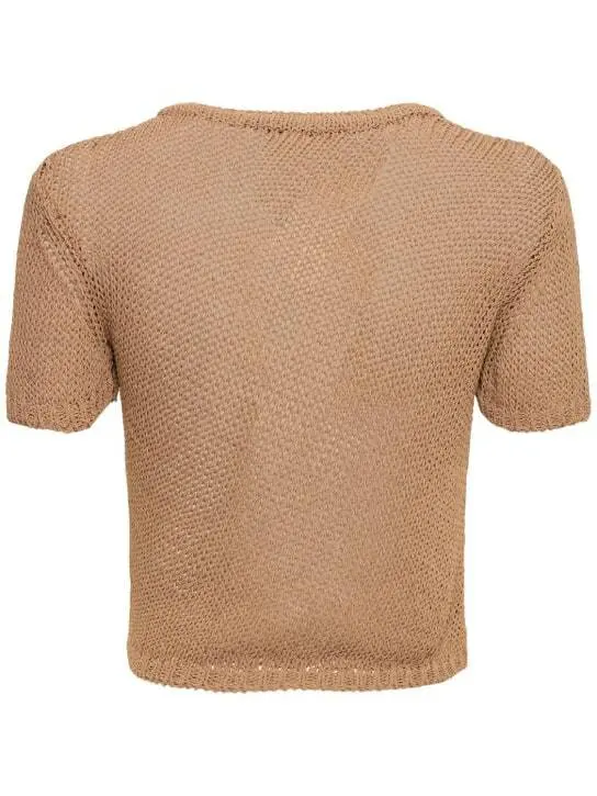 AYA MUSE Ribbed Cotton Blend Top