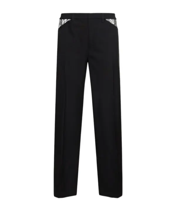 DION LEE Embroidered Wool Casual Pants
