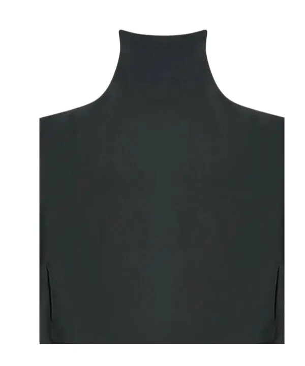 THE ROW Funnel-neck Short-sleeve Top