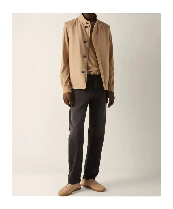Zegna Stand Collar Gilet - Light Brown