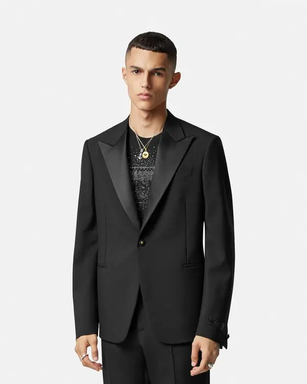 Versace Duchesse Single-breasted Tailored Blazer