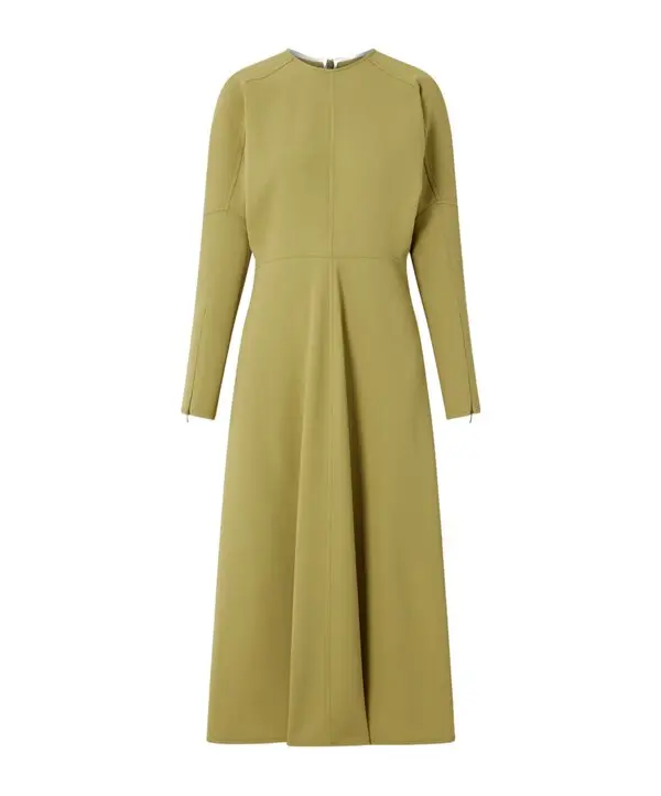 Victoria Beckham Crepe Midi Dress