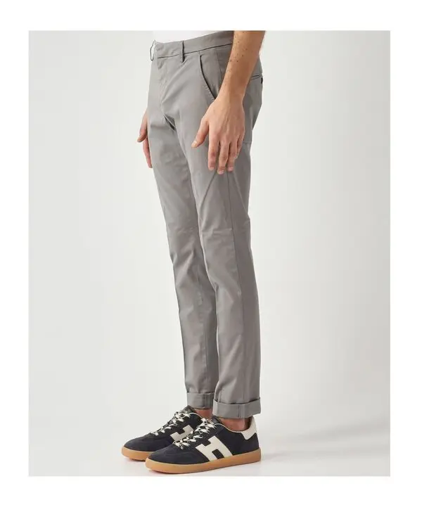 DONDUP Slim Fit Chino Pants - Gray