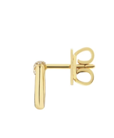 Gucci Horsebit Diamond 18k Stud Earrings - Gold