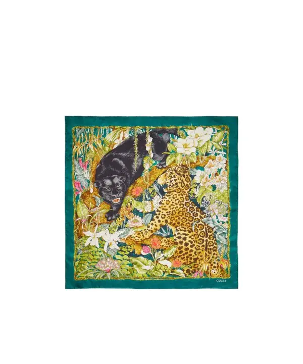 Gucci Double Trouble' Printed Silk Carr - Multicolor