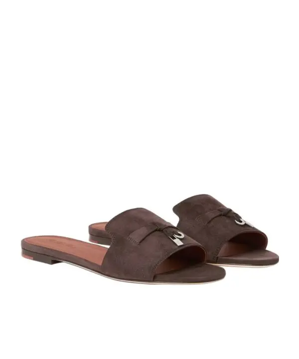 Loro Piana Summer Charms Flat Sandals - Pecora Nera