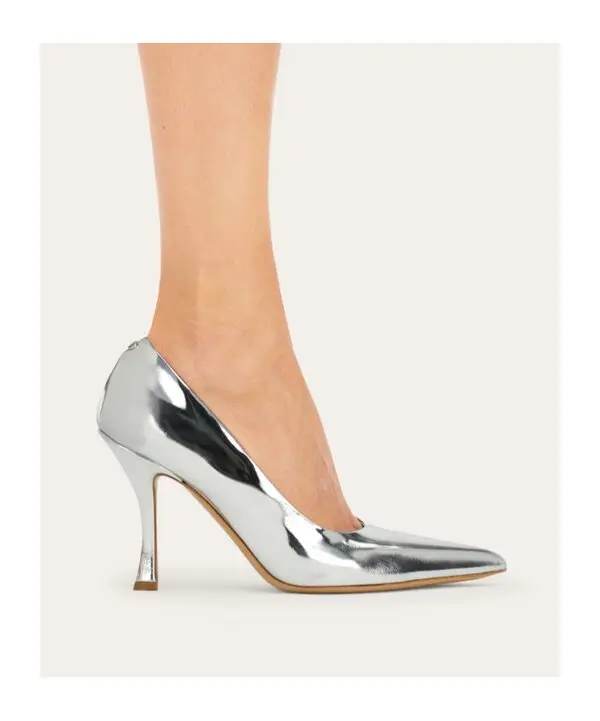 FERRAGAMO Metallic Stiletto Pump Shoes