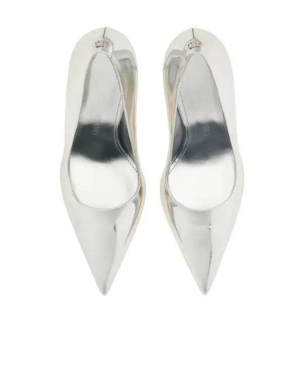 FERRAGAMO Metallic Stiletto Pump Shoes