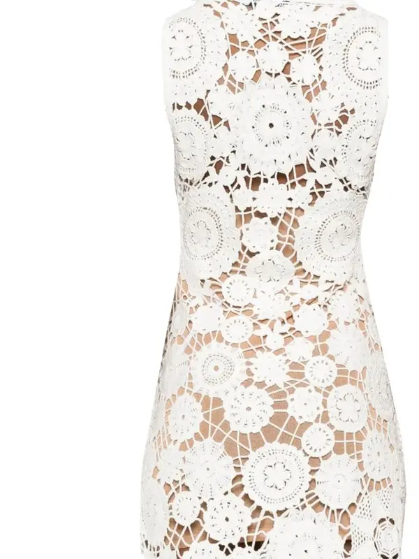 SELF-PORTRAIT Floral Crochet Maxi Dress