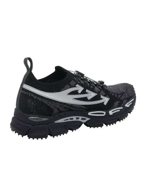 Off-White Be Right Back" Knit Low-top Sneakers - Black
