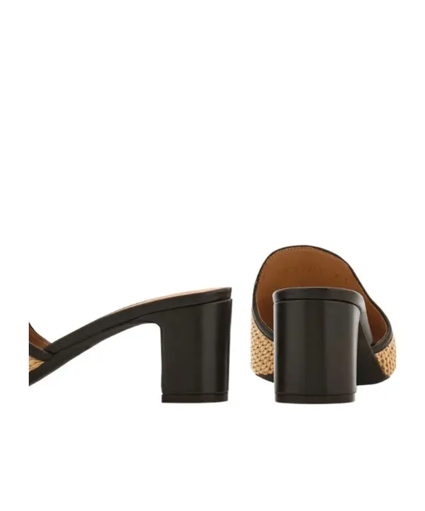 FERRAGAMO Gancini Ornament Mid-heel Slide