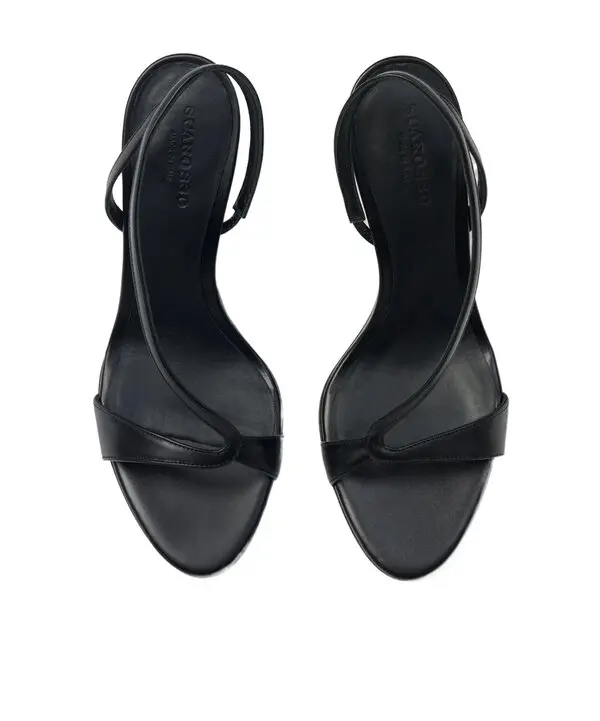 SCAROSSO Paula Strappy Heeled Sandals - Black